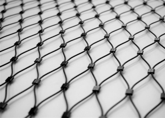 Architectural Metal Wire Rope Mesh Crimped Stainless Steel Cable Netting Architectural Metal Wire Rope Mesh Crimped Stainless Steel Cable Netting
