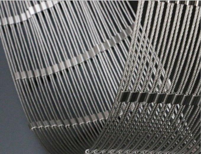 Balustrade Decor Flexible Wire Netting AISI 316 Ultrasonic Bath Finished