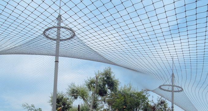 Stainless Steel Aviary Wire Netting , Cable Braid Bird Enclosure Netting
