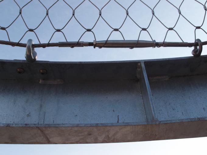 High Strength Stainless Steel Cable Mesh Architectural Facade 60 Degree ...