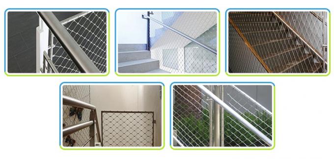 Protective Balustrade Safety Netting Ferruled Mesh High Security For ...