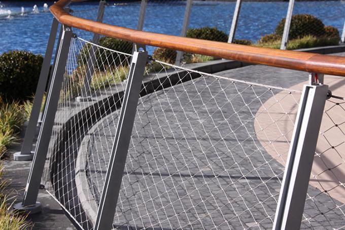 X - Tend Flexible Stainless Steel Cable Mesh Ferruled Woven Netting CE ...