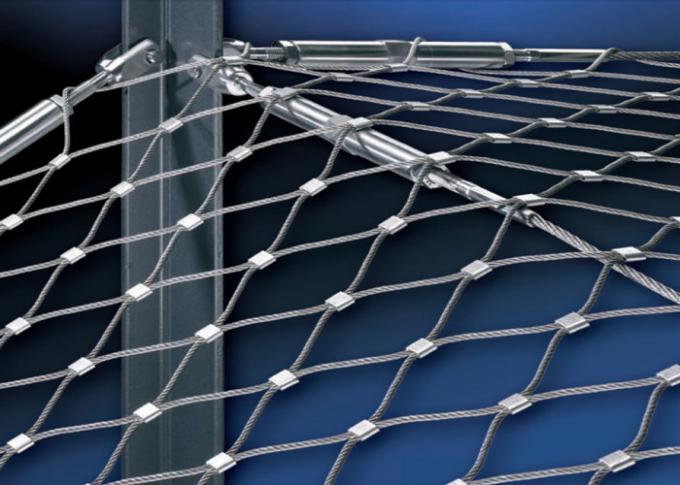 Architectural Metal Wire Mesh Facade Cladding SS Webnet SGS Approved