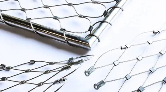 High Strength Stainless Steel 316 Grade Flexible Inox Cable Mesh Fence