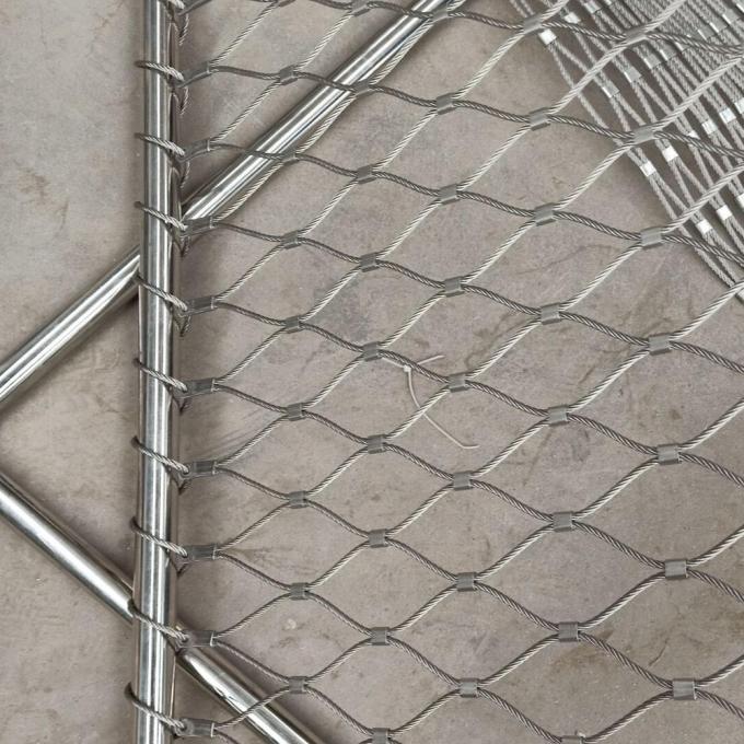 High Strength Stainless Steel 316 Grade Flexible Inox Cable Mesh Fence