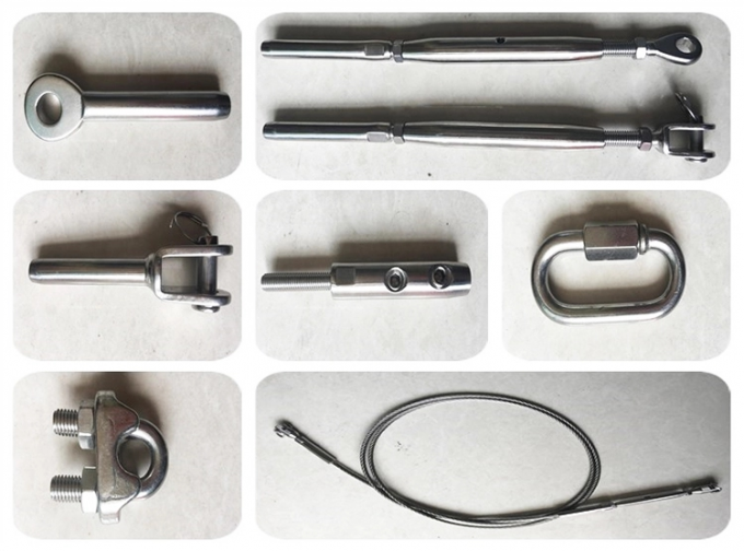 Stairway Railing Stainless Steel Cable Netting Ferrule Type