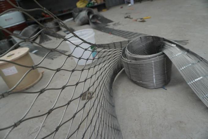 Patio Protection Net 1.2mm Stainless Steel Wire Rope Mesh Sus 304 Anti ...