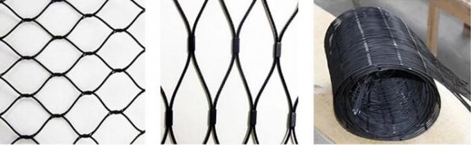 Customized Safety Netting With Ss 316 Ferrule Cable Mesh 2.0 Mm Wire