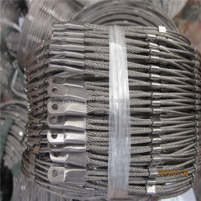 25*25mm Balustrade Cable Mesh , 316 Stainless Steel Rope Mesh Non Rusting